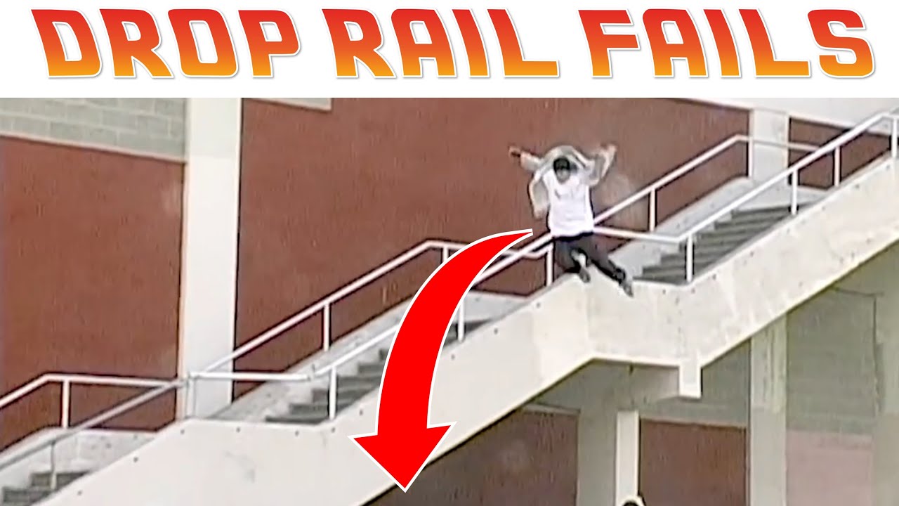 Drop rail FAILS but they get increasingly painful | Watch till the end ...