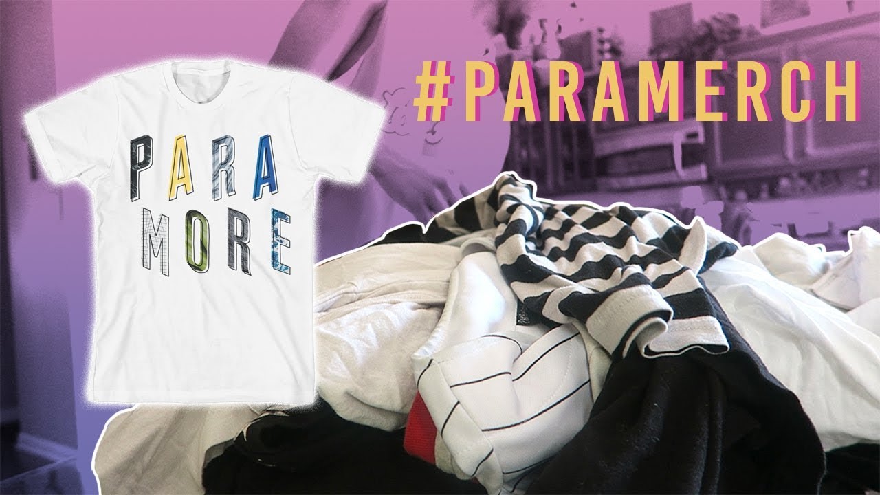 LOOK AT ALL of my PARAMORE MERCH - YouTube