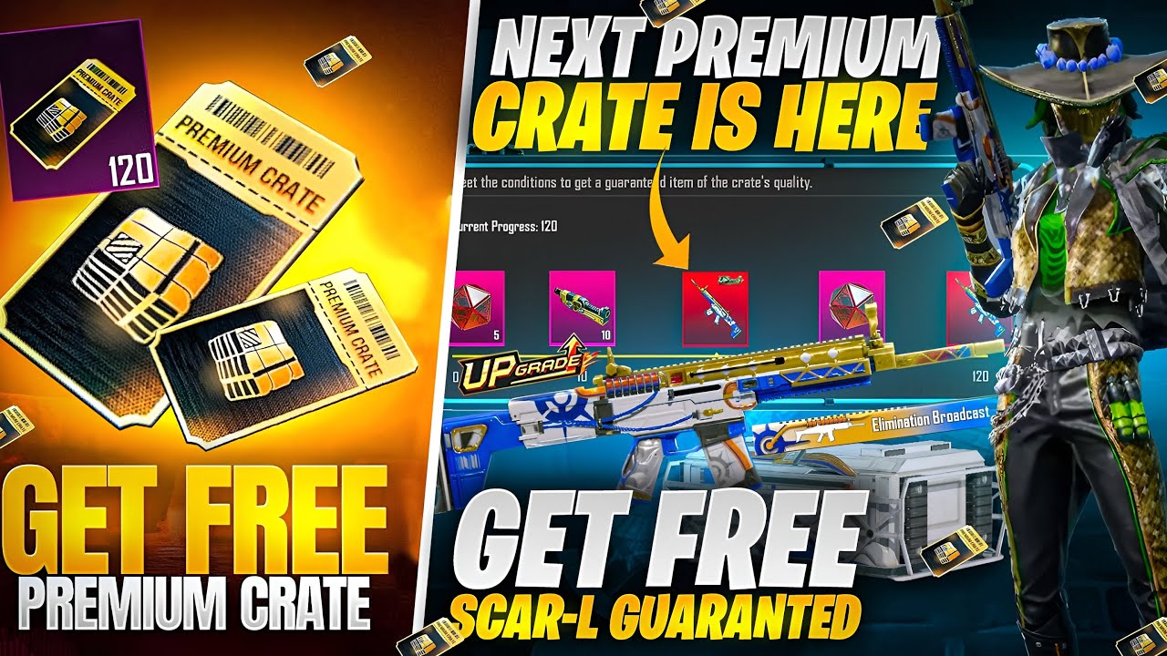 New Premium Create Is Here | Get Free Upgradeable Scar-L Skin | PUBGM ...