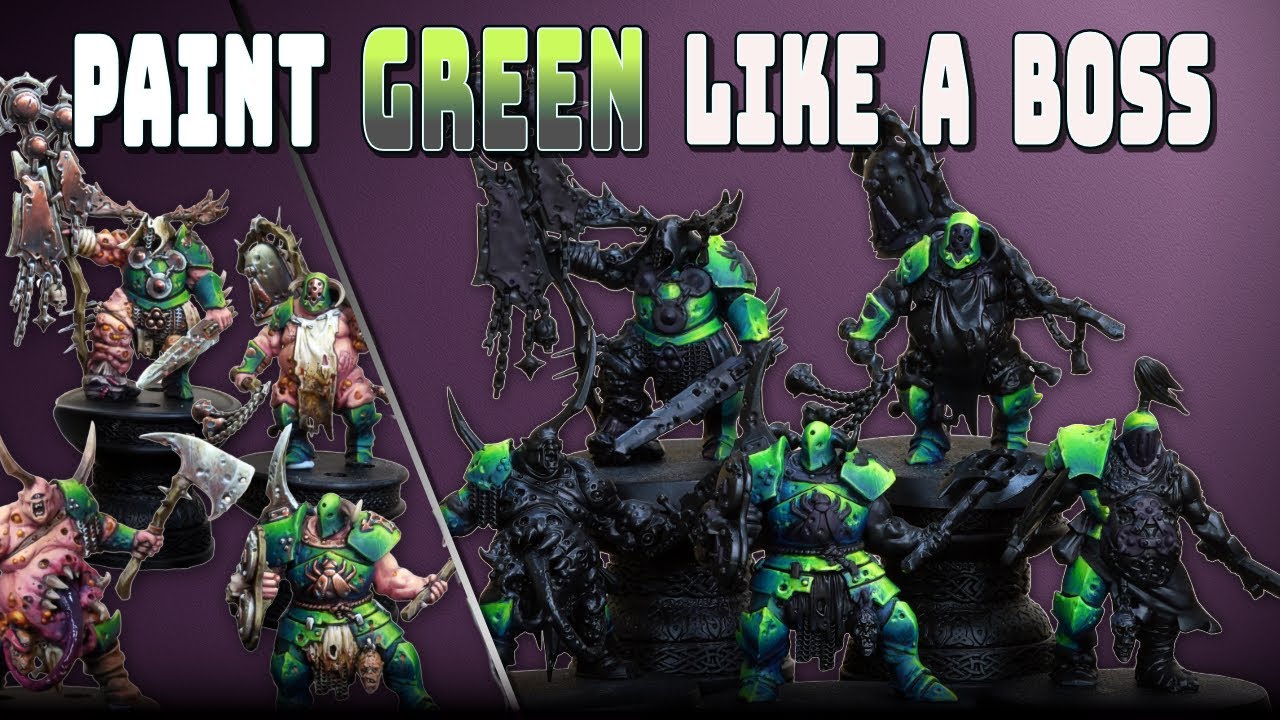 Painting Vibrant Green Armor: Step-by-Step Miniature Guide - YouTube