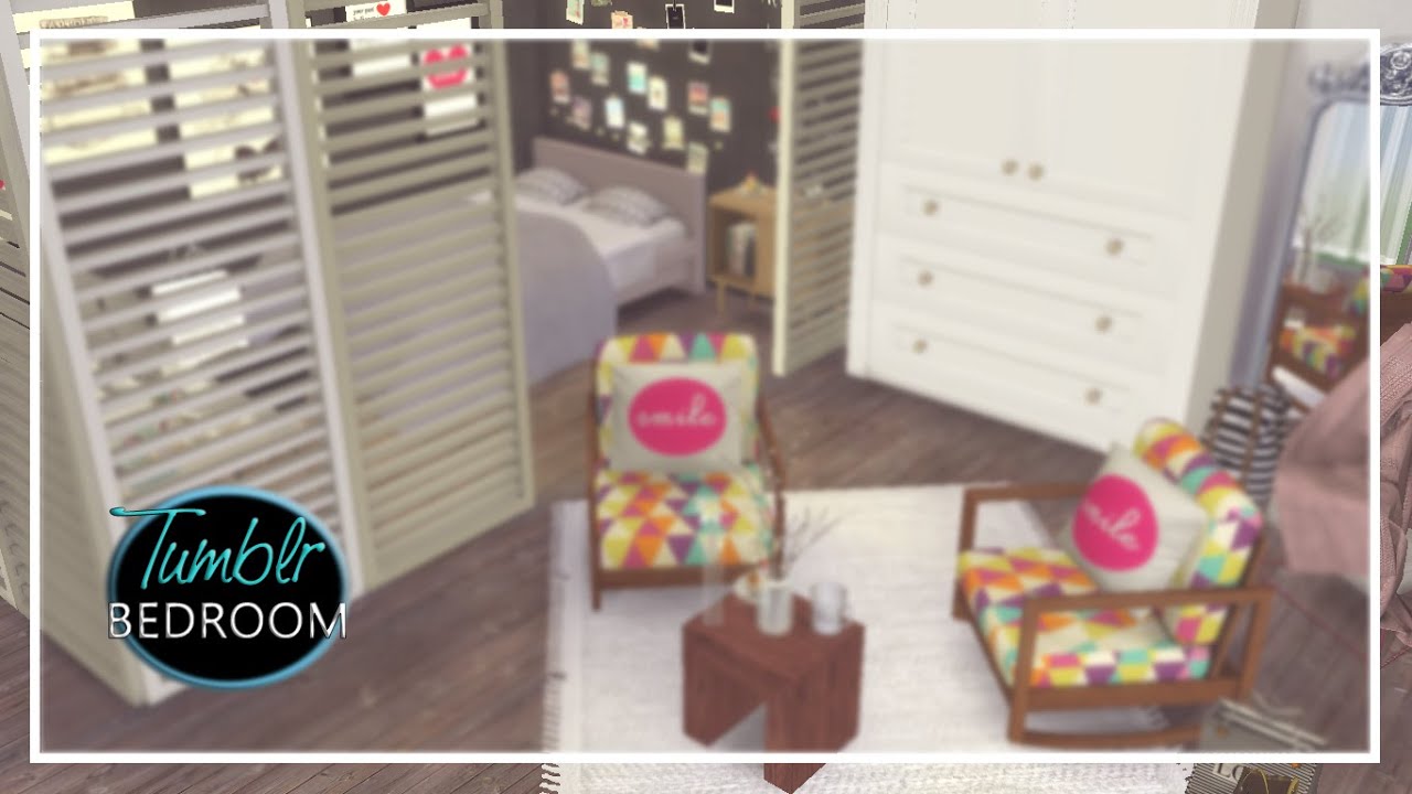 The Sims 4: Tumblr Bedroom - YouTube