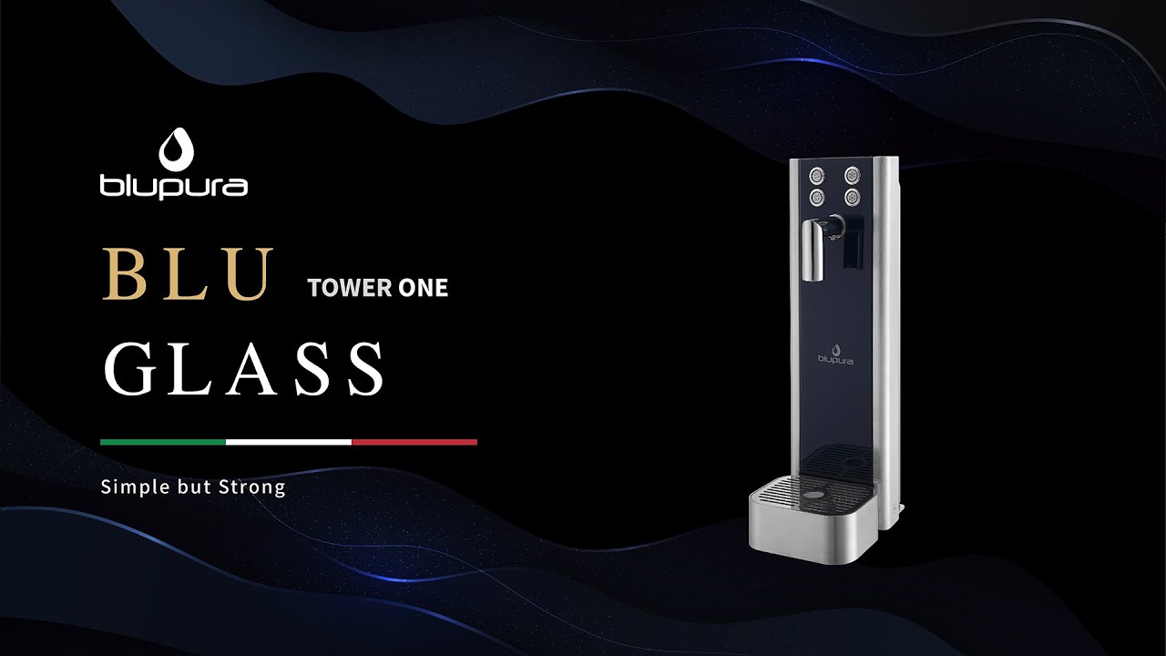 【Blupura】BLUGLASS Tower One｜檯下型｜氣泡水機｜精品家電｜ - YouTube