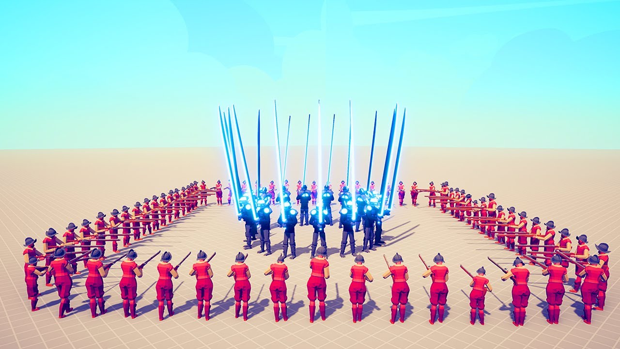 100x MUSKETEERS vs EVERY UNIT SQUARE #10 | TABS - Totally Accurate ...