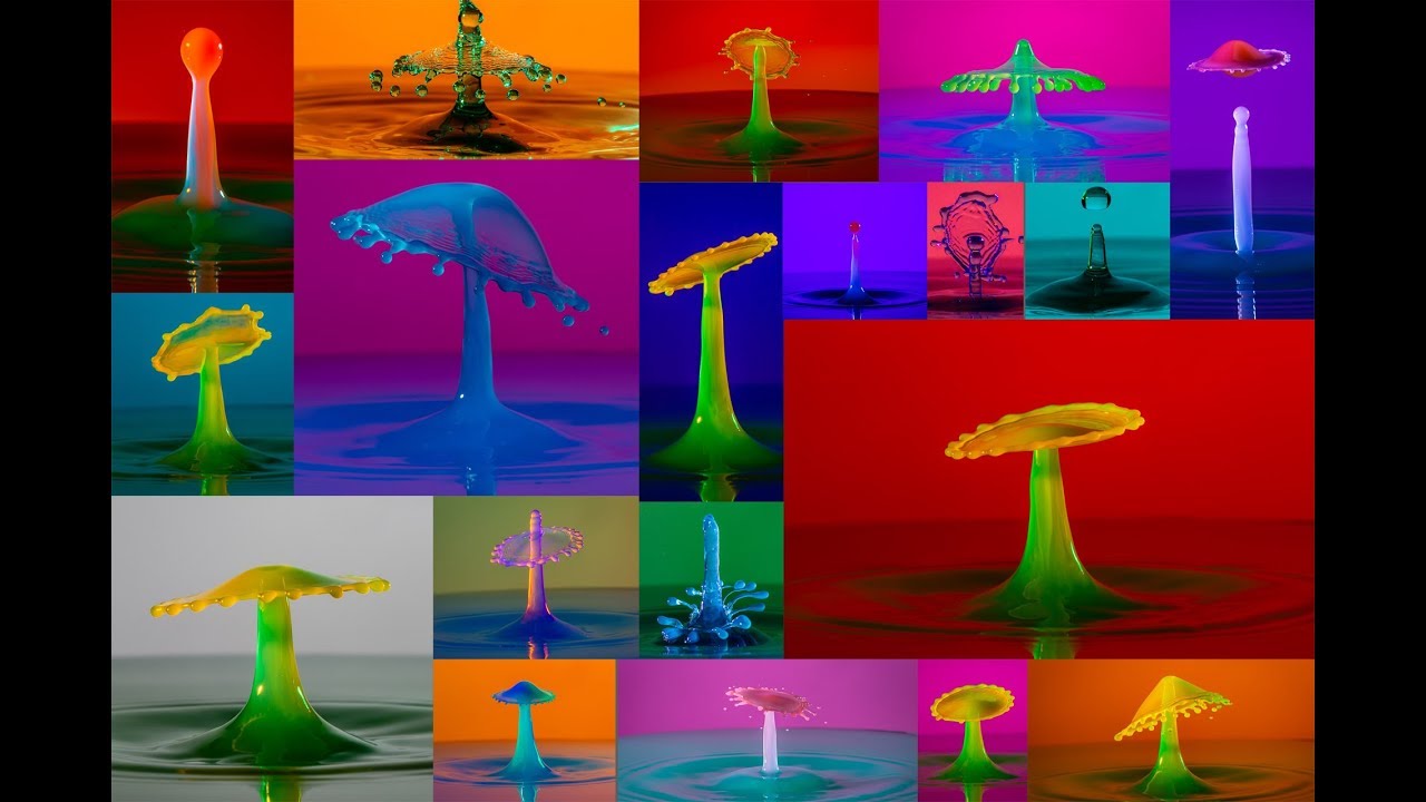 Water Drop Photography Timelapse - Using the Pluto Trigger and Valve - YouTube