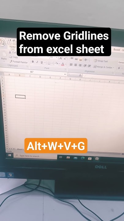 Remove Gridlines From Excel Sheet Computereducation Computer Exceleducation Shorcutkeys