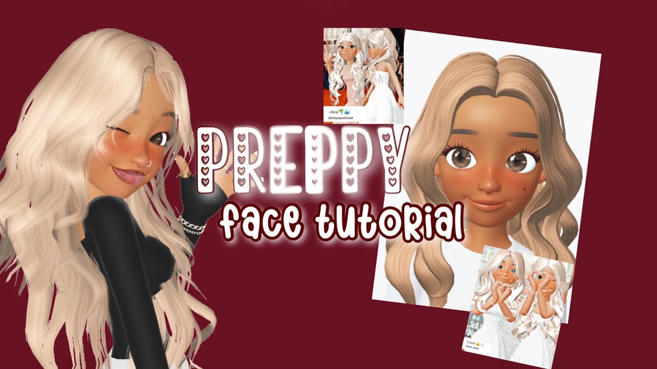 preppy/Y2k face tutorial for girls! *ZEPETO* - YouTube