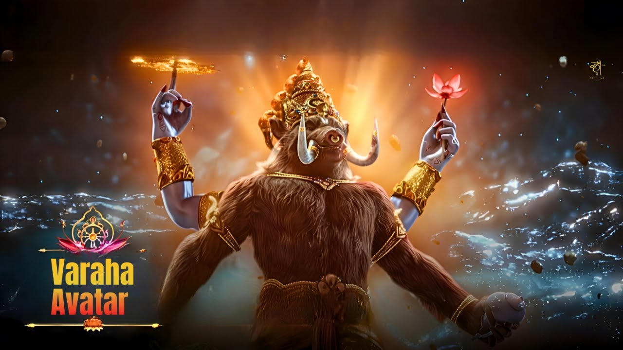 Varaha Avatar | 3rd Avatar of Vishnu | Varah | Narayan | AI-Generated ...