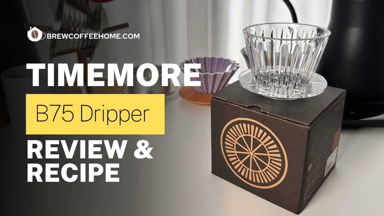 Timemore B75 Dripper Review & Recipe - My Favorite Flat-bottom Pour Over Dripper - YouTube