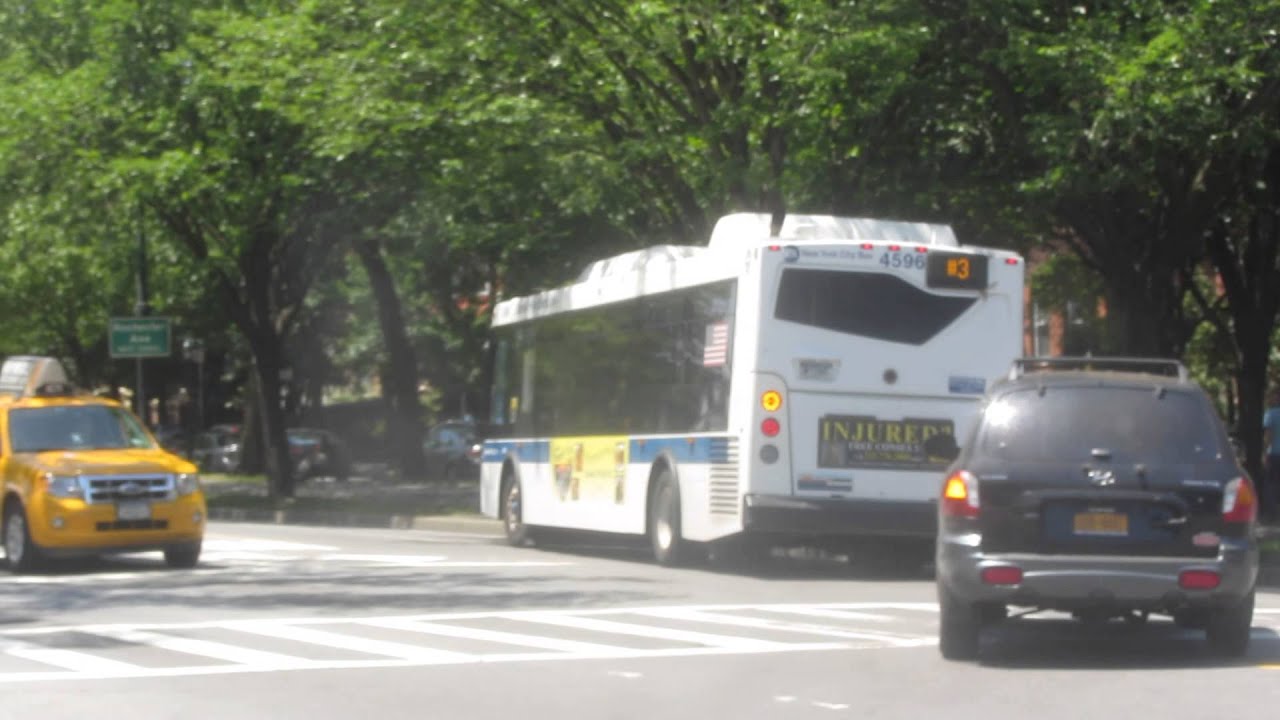 2009 Orion VII Next Gen #4596 on the (3) Train Shuttle Bus at Eastern ...