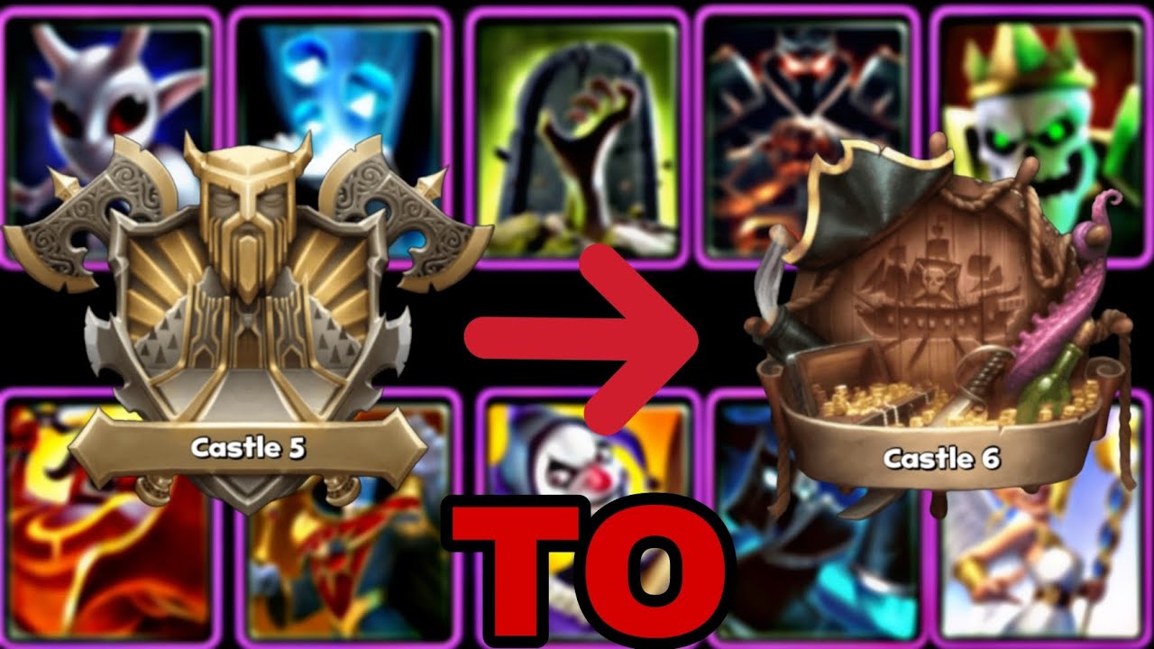 Castle crush 🔥 Castle 5 to Castle 6 🔥 With Epic Cards Only 🔥 Gameplay ...