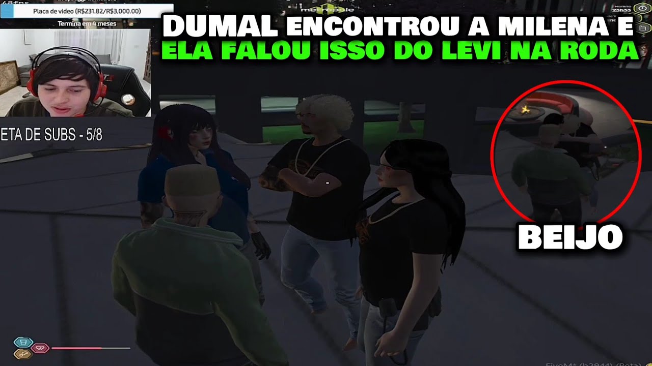 VISÃO DO DUMAL ENCONTRANDO A MILENA E ELA FALANDO QUE MANDO MENSAGEM ...