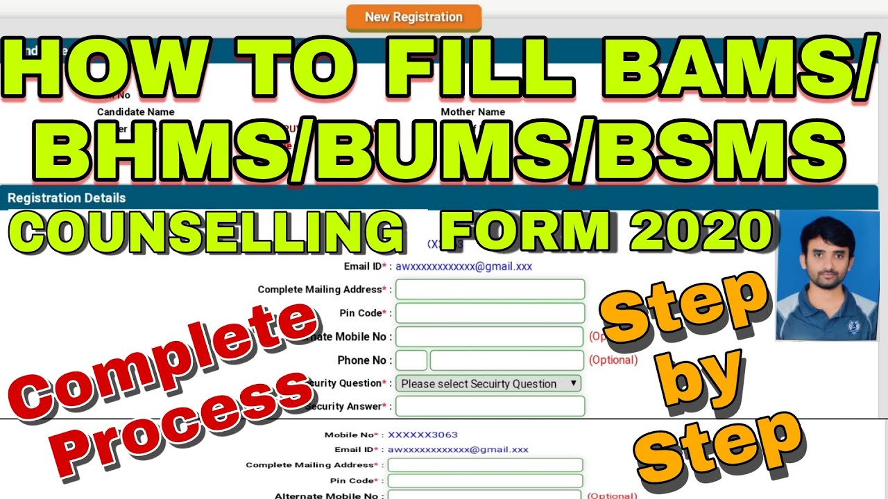 FRESH REGISTRATION STARTED TODAY 2020,HOW TO APPLY BAMS,BHMS,BUMS,BSMS ...