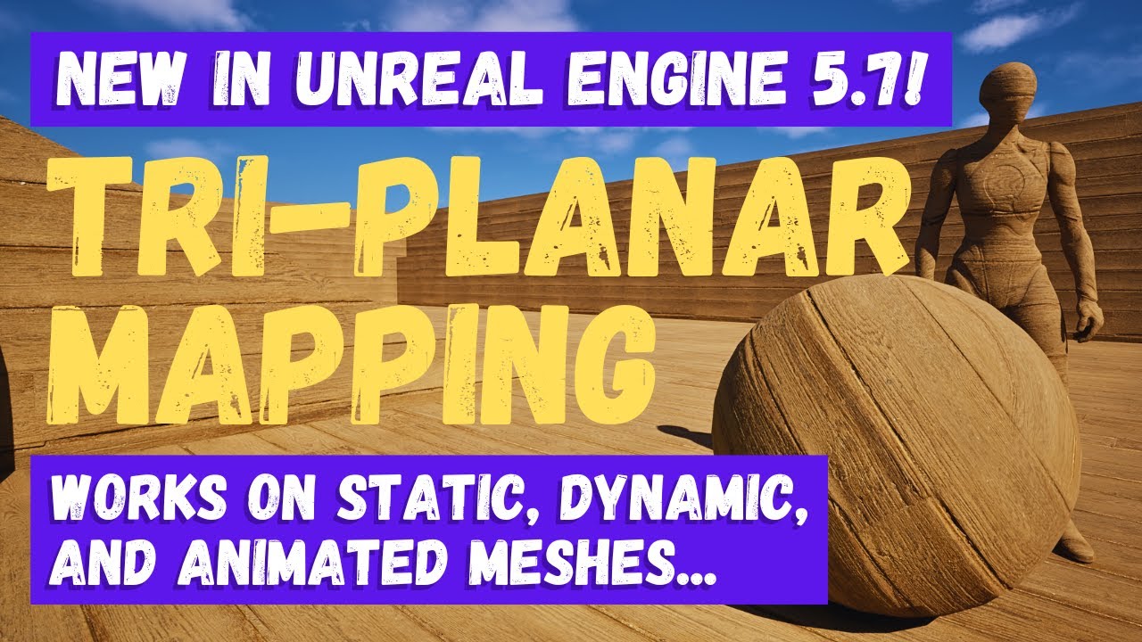 How To Use The New Tri-Planar Mapping Node - Unreal Engine 5.7 Material ...