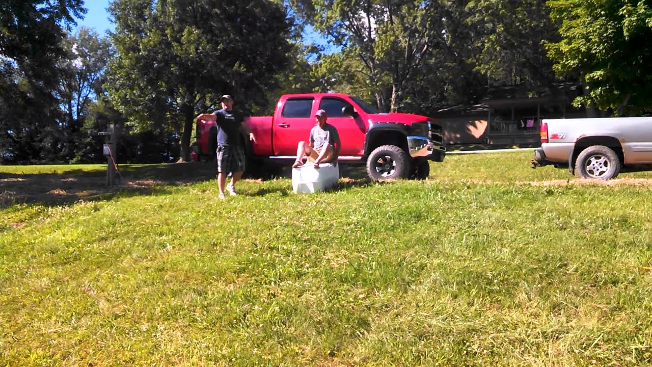 Redneck Bob sledding.. - YouTube