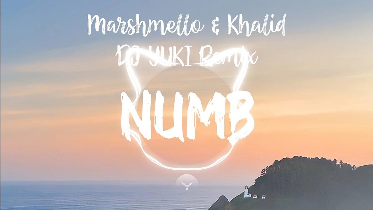 Marshmello Numb Lyrics Ft Khalid Dj Yuki Remix Youtube