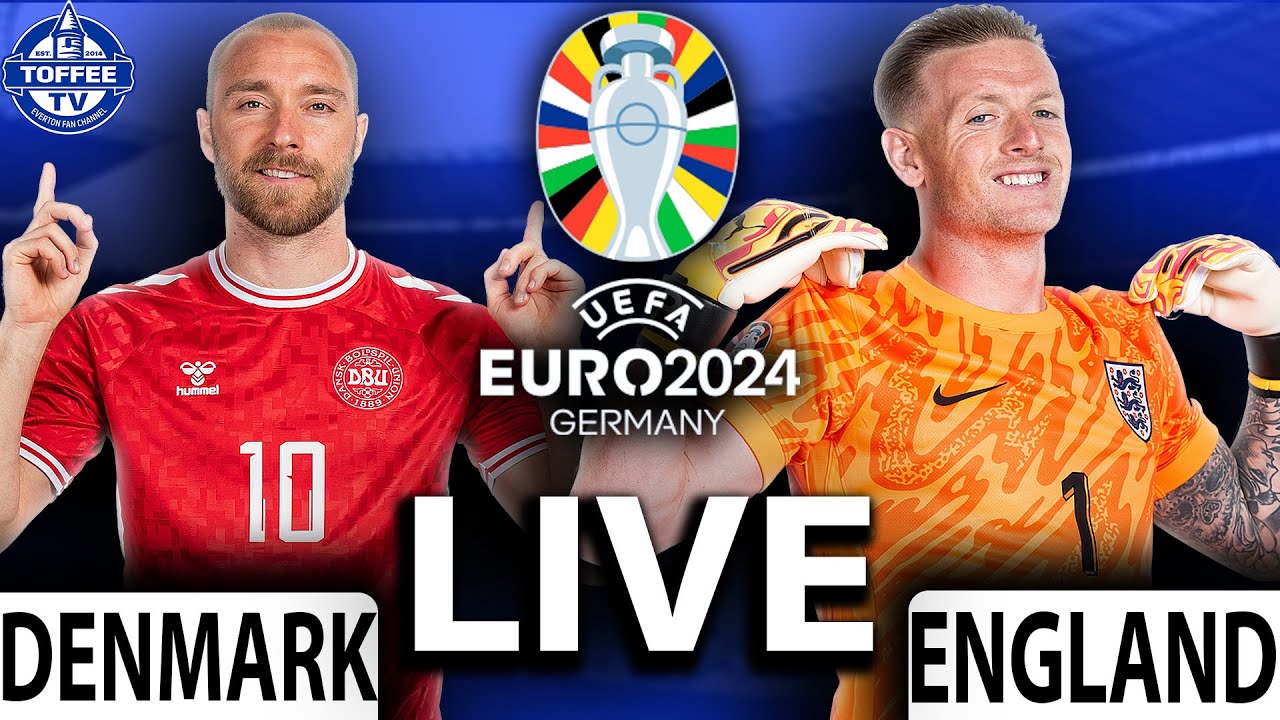 Denmark 1-1 England LIVE | Euro 2024 - YouTube