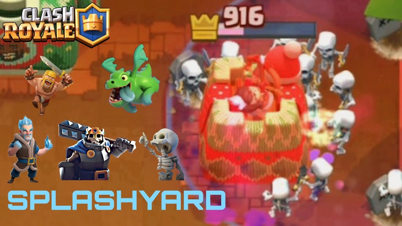 TENTANDO JOGAR DE SPLASHYARD NO GRANDE DESAFIO! - Clash Royale - YouTube