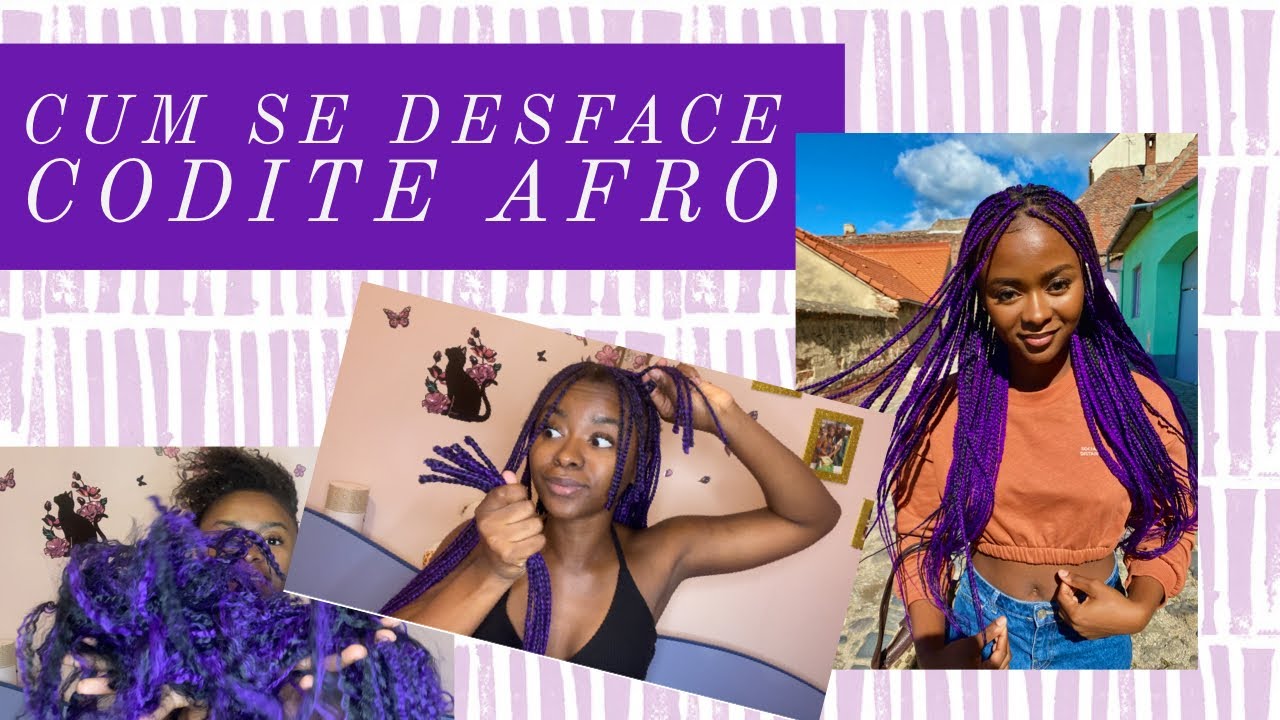 CUM SE DESFAC CODITE AFRO (tutorial simplu si rapid) - YouTube
