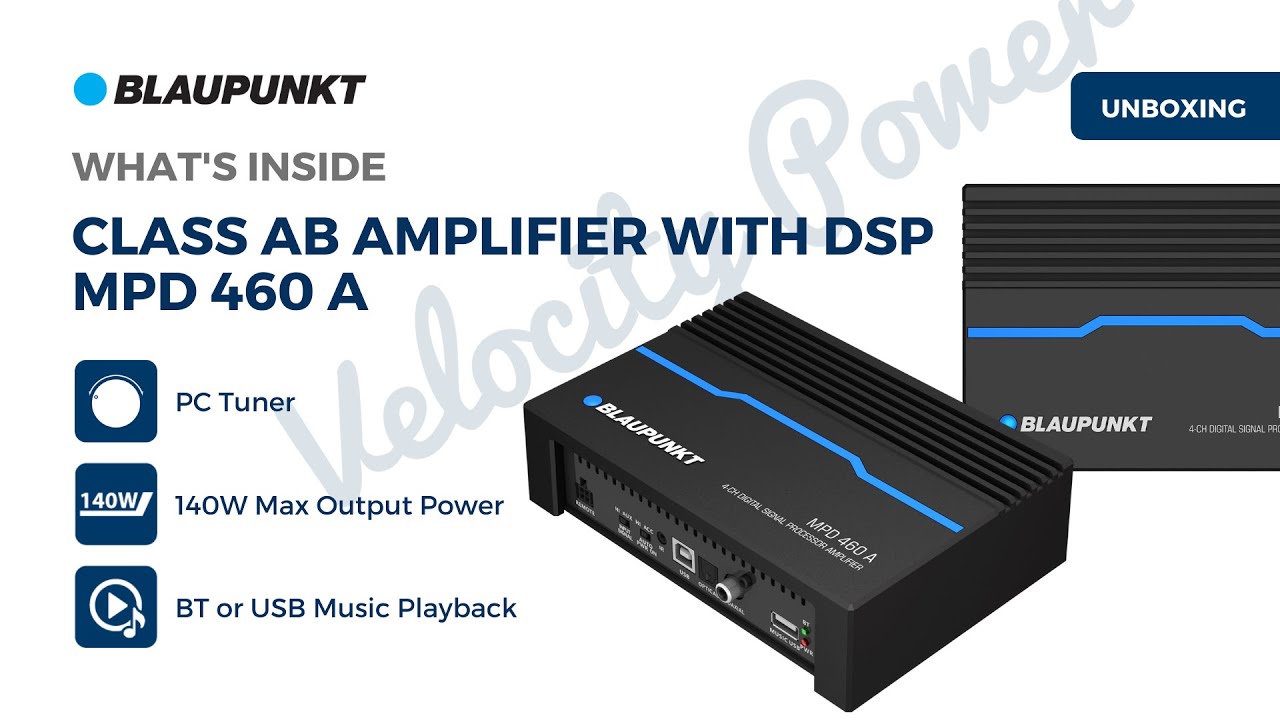 Unboxing MPD 460 A | Class AB Amplifier with DSP - YouTube