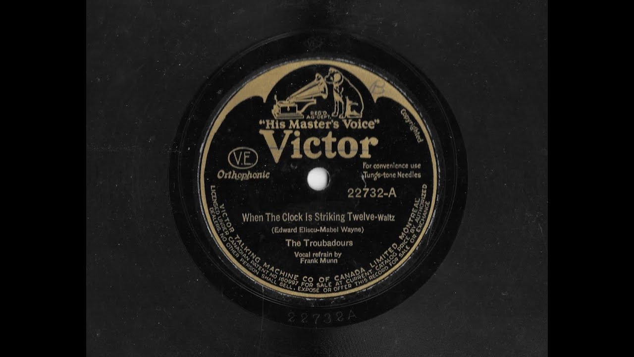 When The Clock is Striking Twelve - The Troubadours (Nat Shilkret ...
