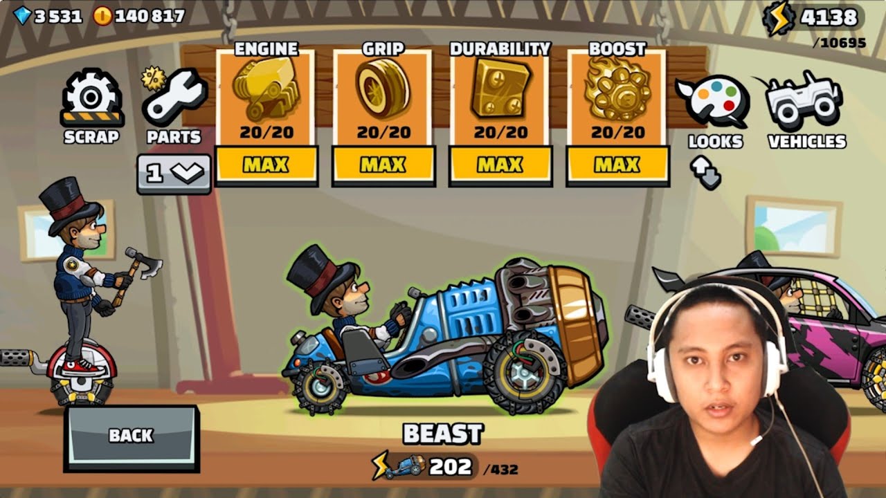 Hill Climb Racing 2 - ALL MAPS WITH BEAST - YouTube