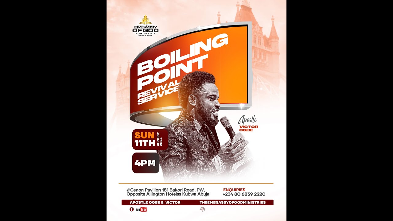 Experience Boiling Point Revival Service with APOSTLE VICTOR OGBE - YouTube
