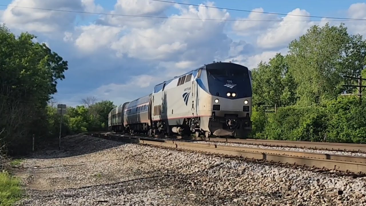 AMTK 126 leads 1340 past Waterford Ave on Canadian Pacific C&M ...
