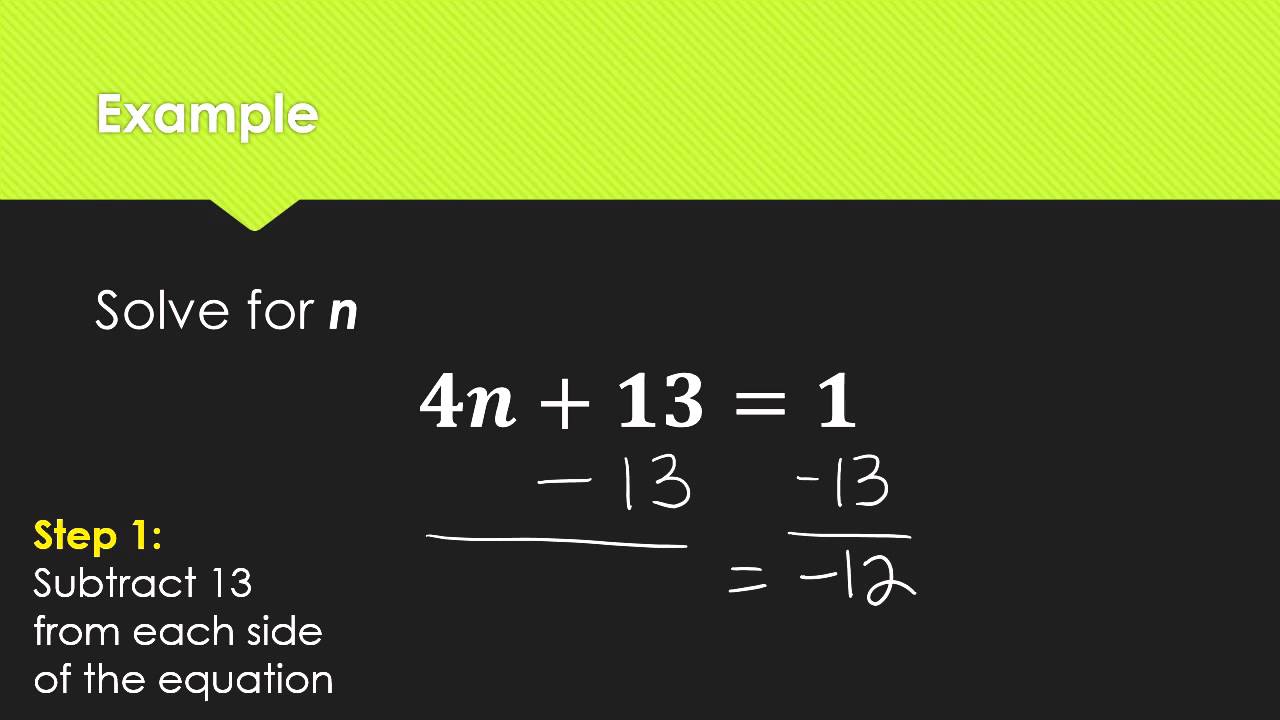 Two Step Equation Definition Math Two Step Equation Definition Math