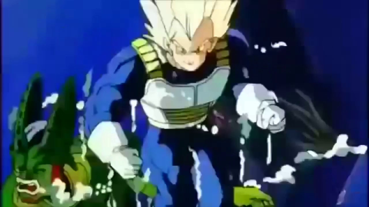 Super Vegeta vs Cell semi perfecto/segunda forma - YouTube