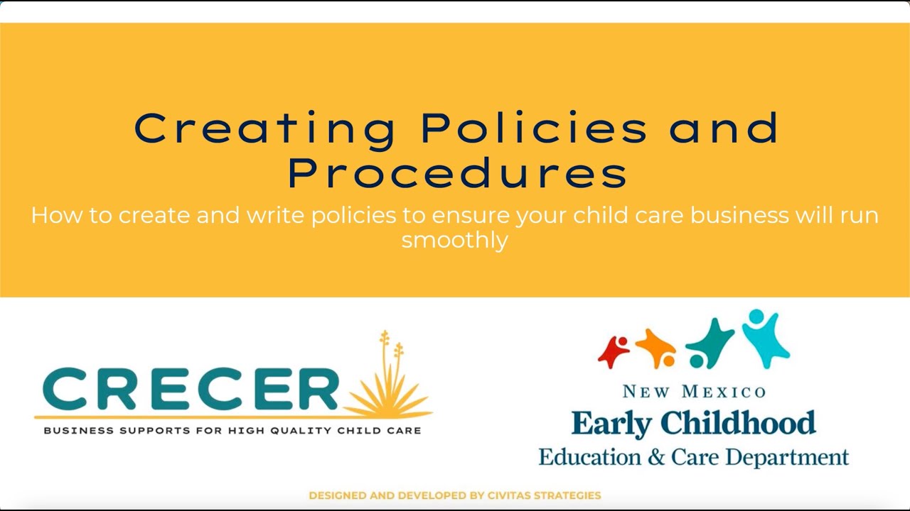 Creating Policies and Procedures - YouTube