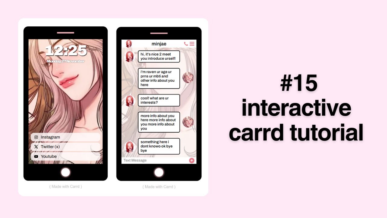 interactive carrd tutorial #15 - YouTube