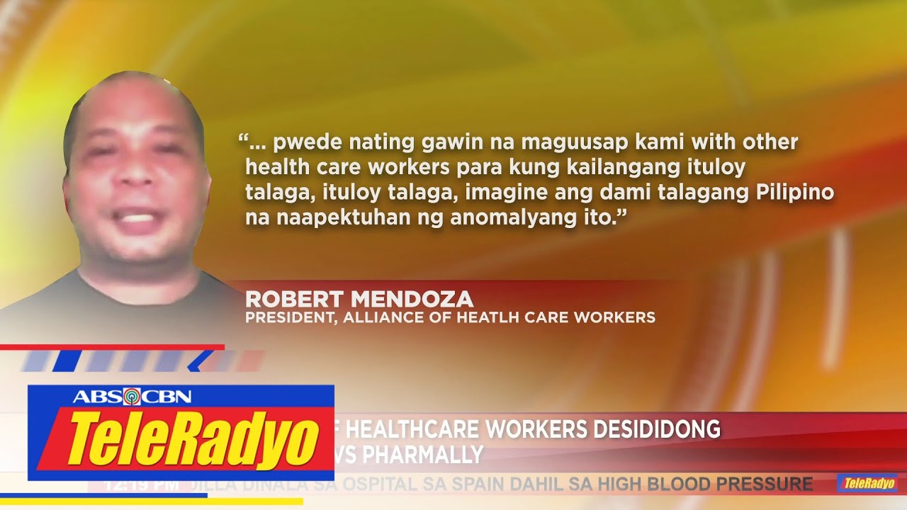 Alliance of Health Workers desididong magsampa ng reklamo vs. Pharmally ...
