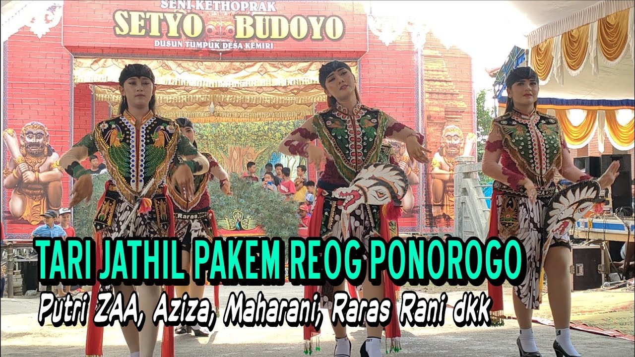 TARI JATHIL PAKEM REOG PONOROGO DI DESA KEMIRI JENANGAN 2022 - YouTube