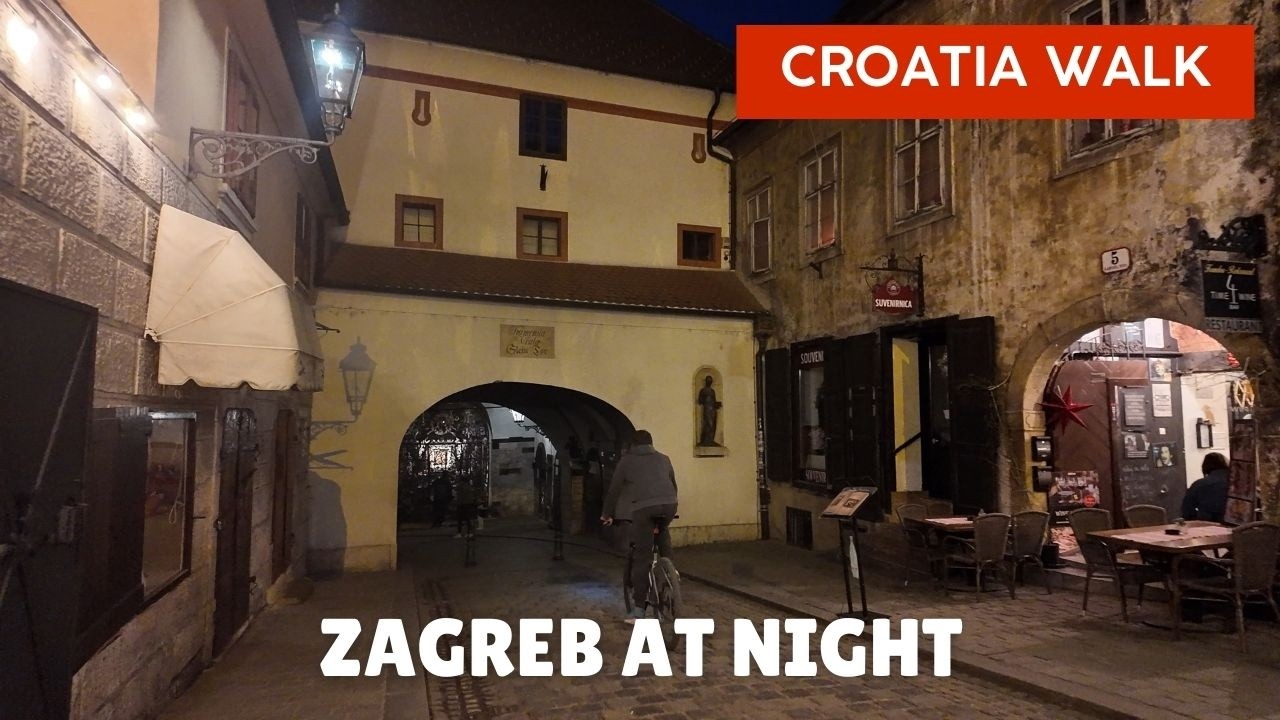 [4K] Zagreb Old Town Night Walk | Gornji Grad After Dark - YouTube