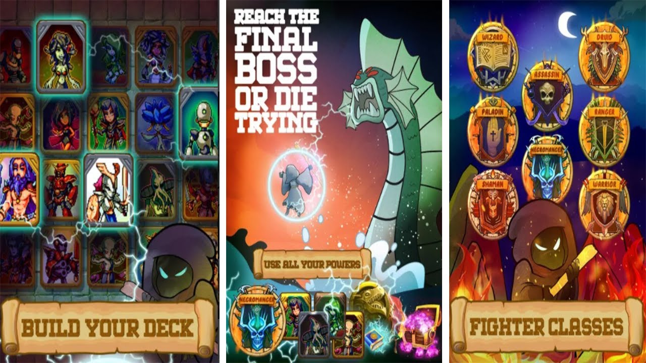 JOGO DE RPG DE CARTAS PARA CELULAR ANDROID - ROGUE ADVENTURE GAMEPLAY ...
