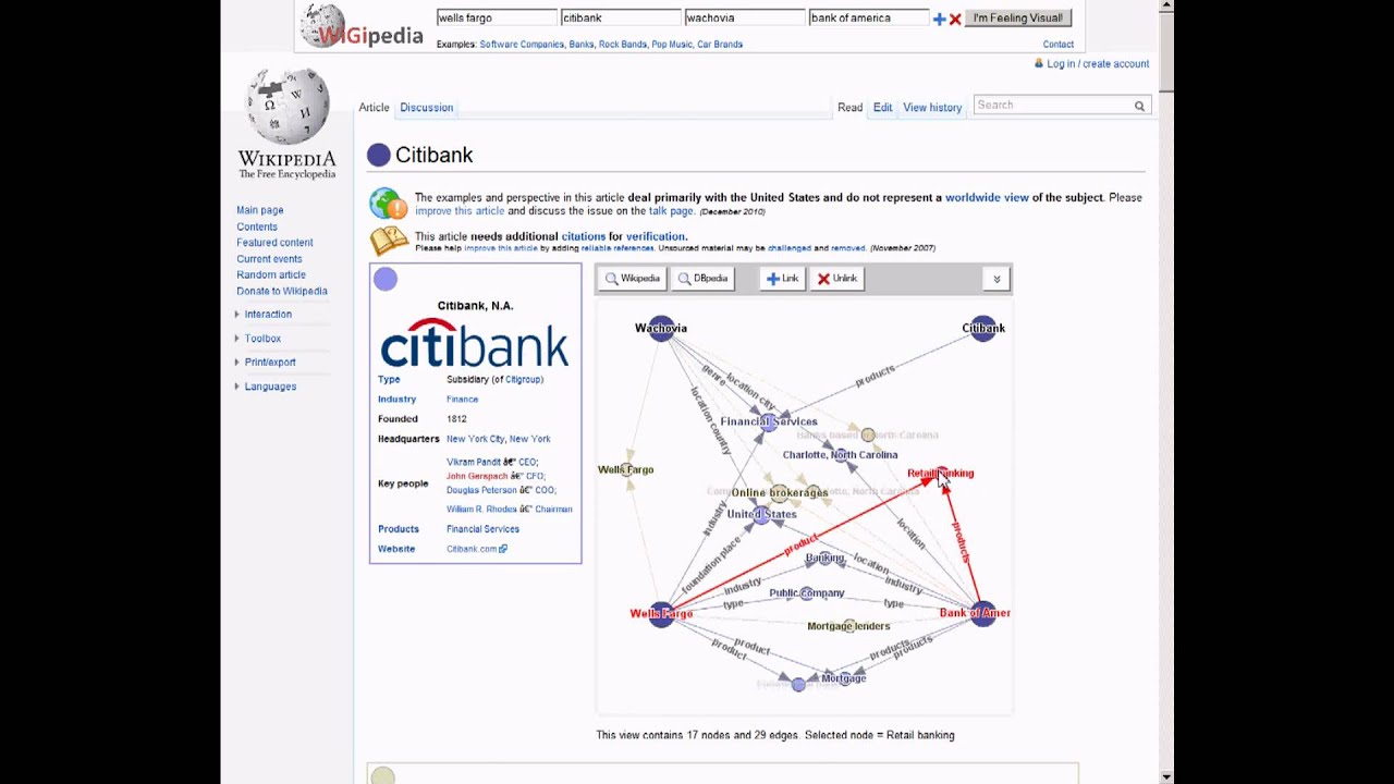 WiGipedia: Visual Editing of Semantic Data in Wikipedia - YouTube