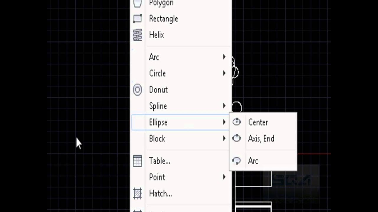 Iniciando Autocad basico 43 - Comando ELIPSE (ELLIPSE) - YouTube