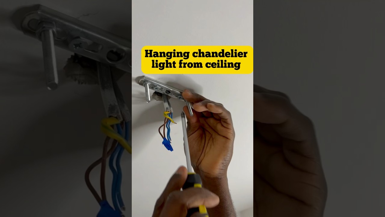 hanging lights from ceiling / chandelier lights / how to install ...