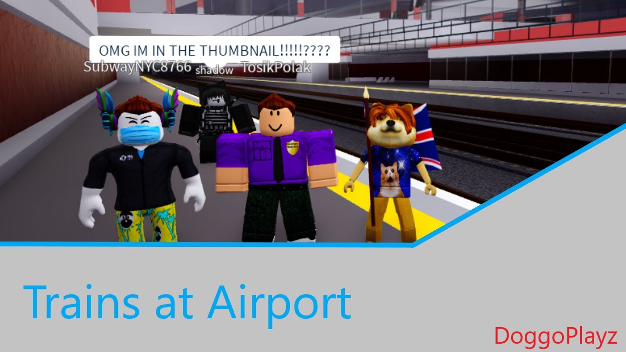 Trains at airport | Roblox MTG - YouTube