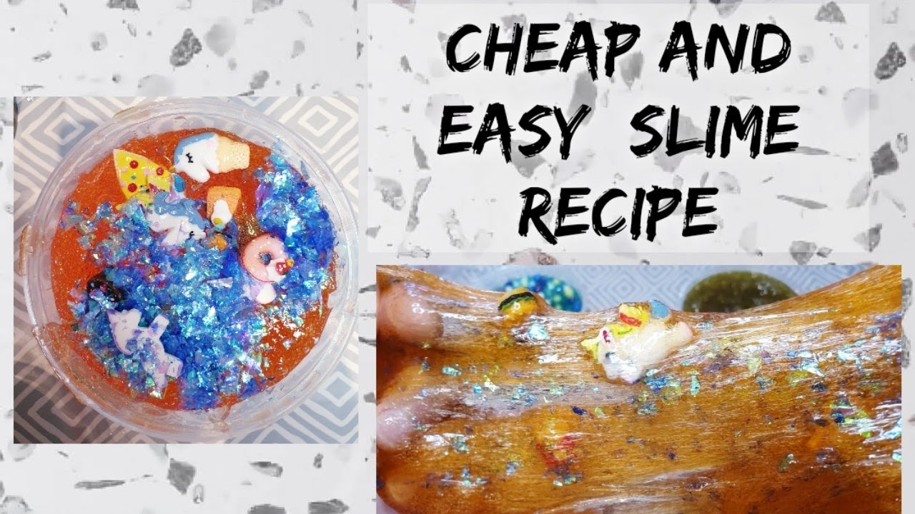 Satisfying ORANGE SLIME video with beads and glitter | STRESSFREE SLIME ...