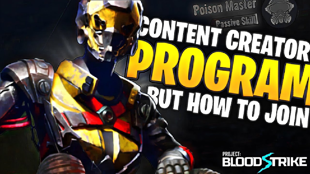 How to Join Content Creator Program in Blood Strike - YouTube