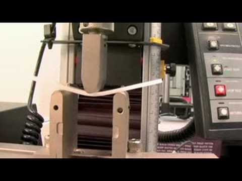Instron 5544 3 point bend test - YouTube