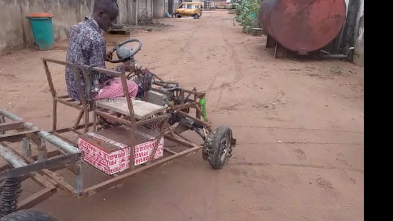 process of making electric vehicle prototype, using 48v 2hp motor ...