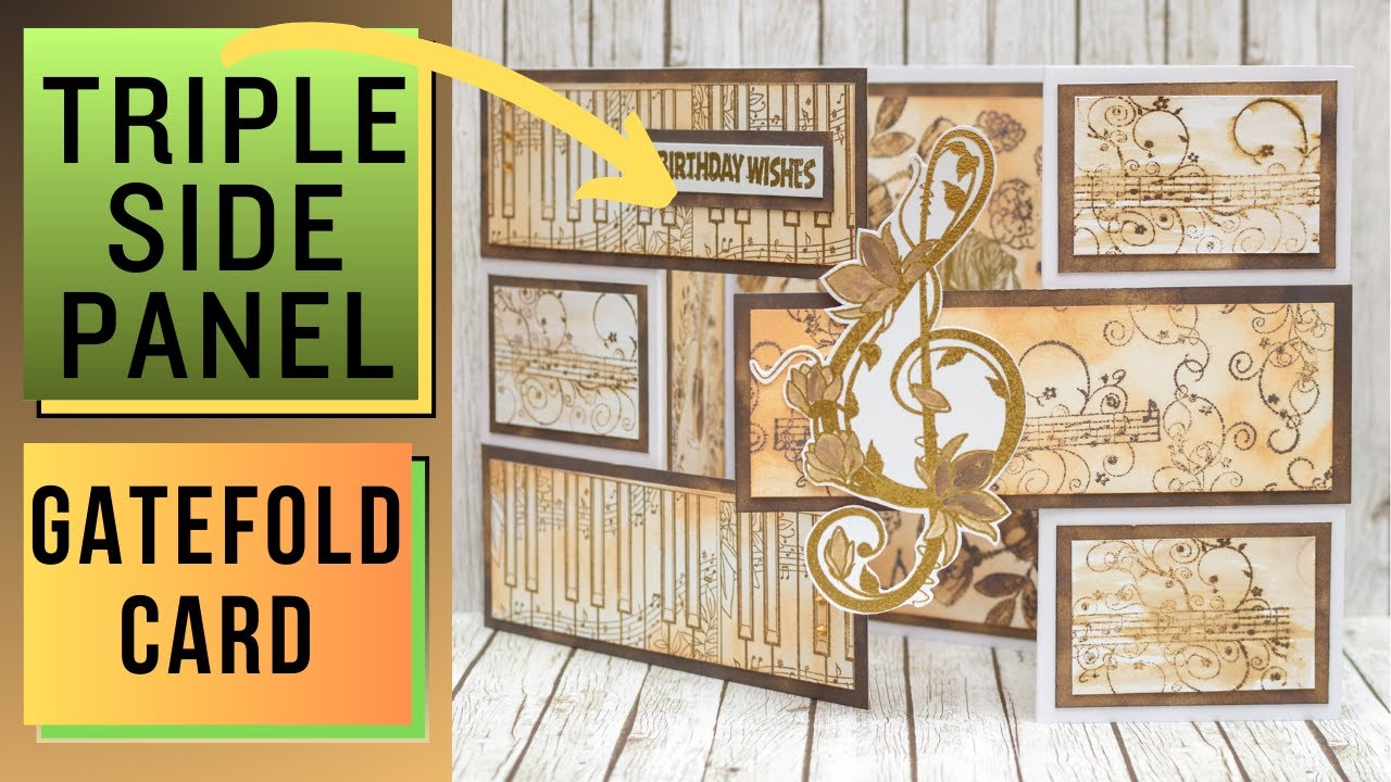 SUPER EASY Triple Side Panel GATEFOLD Card / Creative Stamping 125 ...