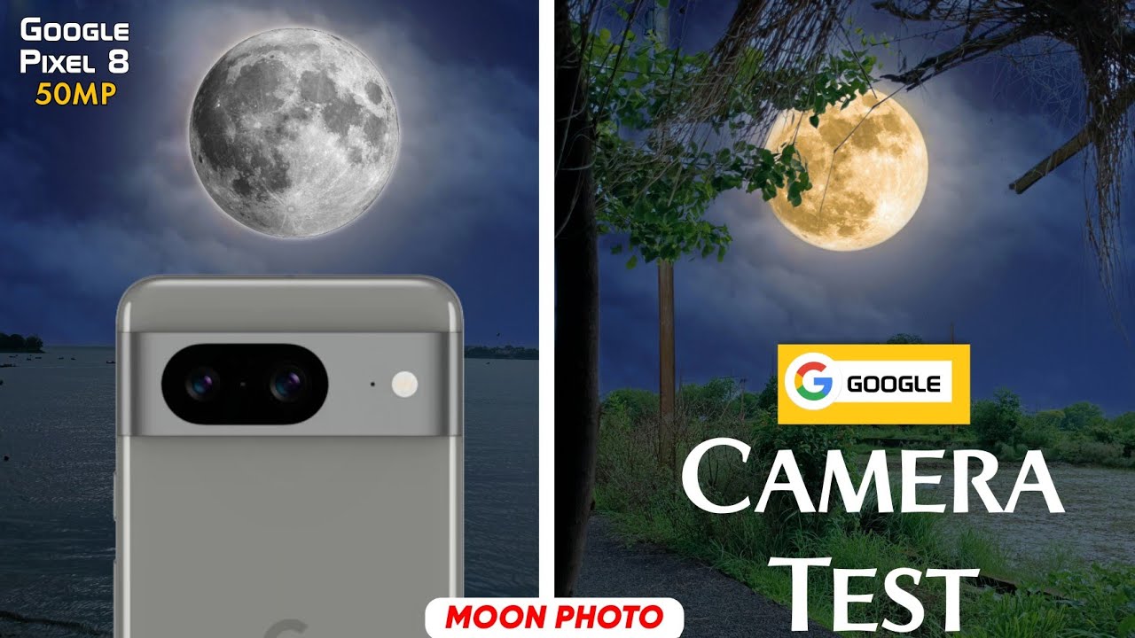 Google Pixel 8 Moon 🌜 Photo, Night Camera Test, Night Mode - Google ...