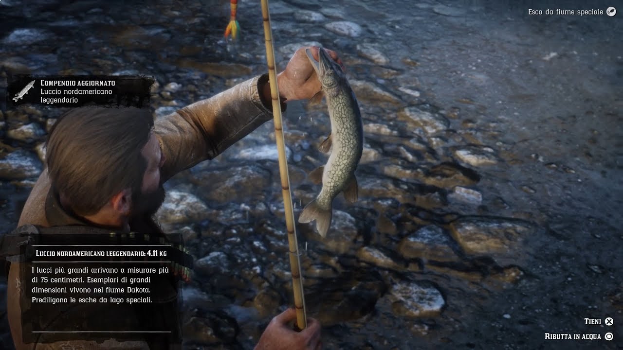 Red Dead Redemption 2 - Legendary fish #9 - Legendary Chain Pickerel ...