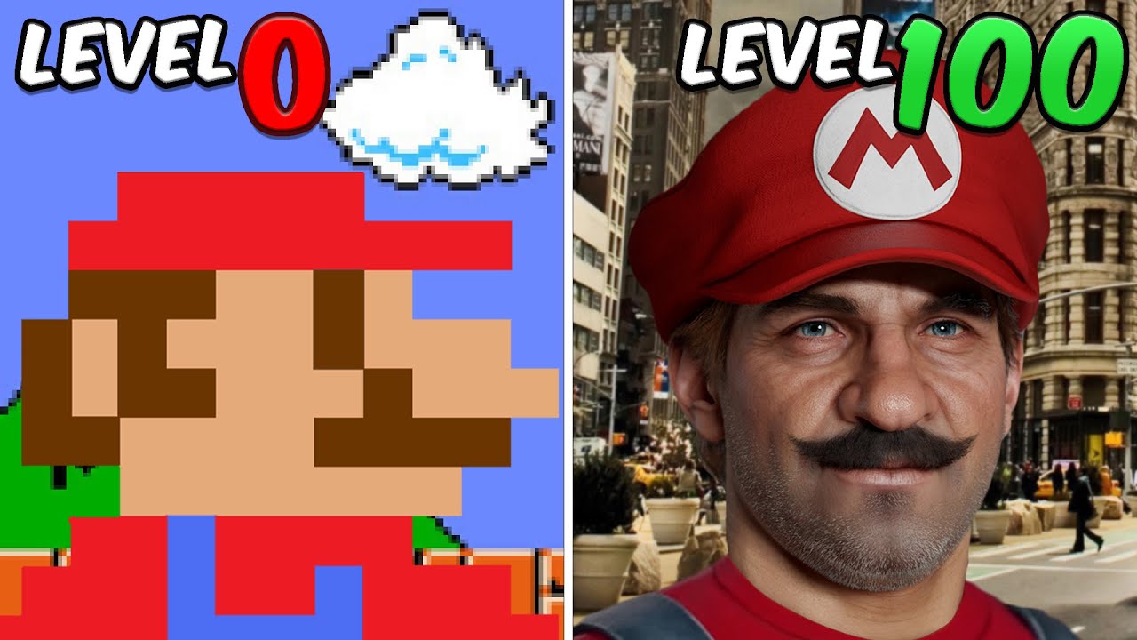 Mario BUT Every Level = More Realistic - YouTube