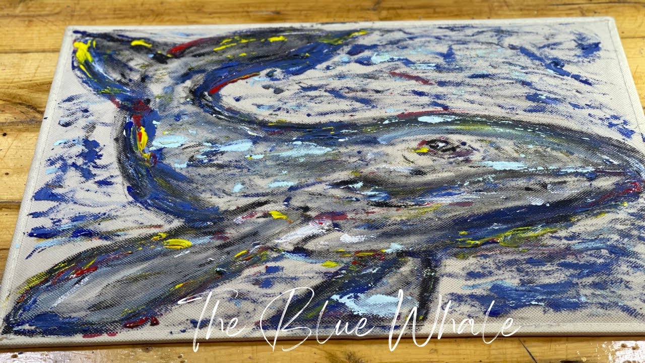 How To Paint A Blue Whale-Tutorial - YouTube