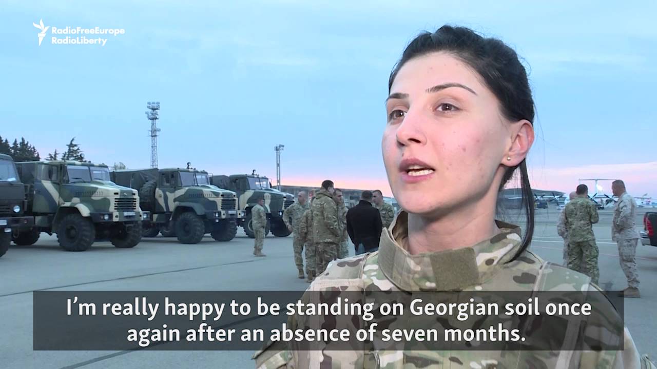 Returning Georgian Troops Honored For Saving U.S. Lives In Afghanistan ...