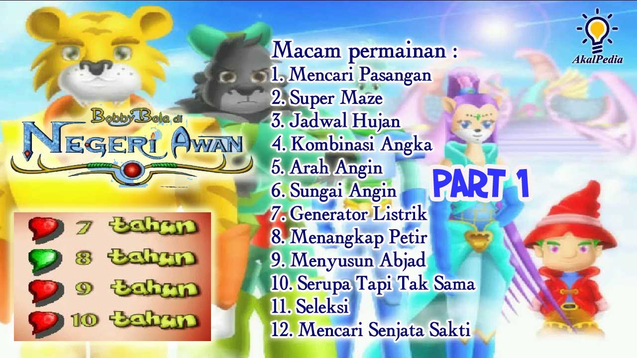 Part 1 Petualangan Bobby Bola di Negeri Awan - GAME PLAY | Edukasi Anak ...